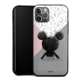 DeinDesign iPhone 12 Pro Handy Silikon H&uuml;lle Case schwarz Handyh&uuml;lle Marble Disney Mickey Mouse