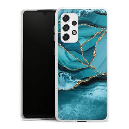 DeinDesign Galaxy A33 5G Handy Silikon H&uuml;lle Case transparent Handyh&uuml;lle Glitzer Marble Gemstone Silikon Case