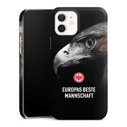 DeinDesign iPhone 12 Handy Premium Case Smartphone Handyh&uuml;lle Schutzh&uuml;lle matt European Cup Eintracht Frankfurt Official Licensed Product Premium Case