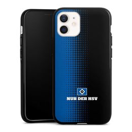 DeinDesign iPhone 12 mini Handy Silikon H&uuml;lle Case schwarz Handyh&uuml;lle Hsv Logo Official Licensed Product