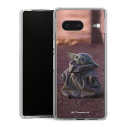 DeinDesign Google Pixel 7 Handy Silikon H&uuml;lle Case transparent Handyh&uuml;lle The Child Star Wars Baby Yoda Silikon Case