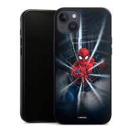 DeinDesign iPhone 14 Plus Handy Silikon H&uuml;lle Case schwarz Handyh&uuml;lle Kinofilm Marvel Spiderman