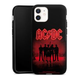 DeinDesign iPhone 12 Handy Silikon H&uuml;lle Case schwarz Handyh&uuml;lle Band Acdc Official Licensed Product