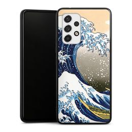 DeinDesign Galaxy A53 5G Handy Silikon H&uuml;lle Case schwarz Handyh&uuml;lle Die Gro&szlig;e Welle Vor Kanagawa Katsushika Hokusai Kunst