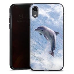 DeinDesign iPhone Xr Handy Silikon H&uuml;lle Case schwarz Handyh&uuml;lle Wale Ocean Dolphin