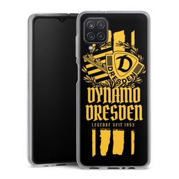 DeinDesign Galaxy A12 Handy Silikon H&uuml;lle Case transparent Handyh&uuml;lle Sgd Statement Sg Dynamo Dresden Silikon Case