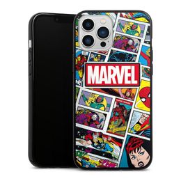 DeinDesign iPhone 13 Pro Max Handy Silikon H&uuml;lle Case schwarz Handyh&uuml;lle Muster Comic Marvel