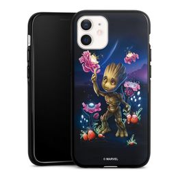 DeinDesign iPhone 12 mini Handy Silikon H&uuml;lle Case schwarz Handyh&uuml;lle Baby Groot Marvel Guardians Of The Galaxy