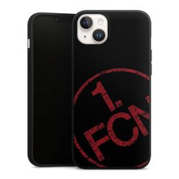 DeinDesign iPhone 14 Handy Premium Silikon H&uuml;lle Handyh&uuml;lle schwarz Case Texture Merchandise 1. Fcn Silikon Premium Case