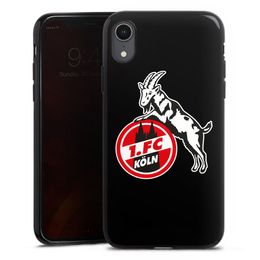 DeinDesign iPhone Xr Handy Silikon H&uuml;lle Case schwarz Handyh&uuml;lle Transparent Logo 1. Fc K&ouml;ln