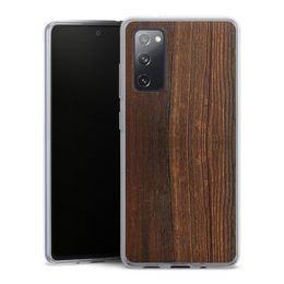 DeinDesign Galaxy S20 FE Handy Silikon H&uuml;lle Case transparent Handyh&uuml;lle Nut Tree Wood Wooden Look Silikon Case