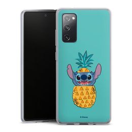 DeinDesign Galaxy S20 FE 5G Handy Silikon H&uuml;lle Case transparent Handyh&uuml;lle Pineapple Lilo & Stitch Disney Silikon Case