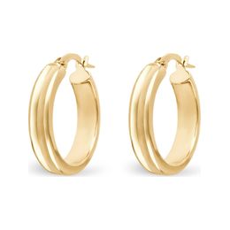 FAVS. FAVS Paar Creolen Damen-Creolen 585er Gelbgold (Paar), gelb|goldfarben