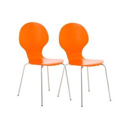CLP - 2x Stapelstuhl diego ergonomisch orange