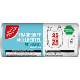 GUT&GÜNSTIG GUT&GÜNSTIG Müllbeutel ANTI-GERUCH 25,0 l transparent, 25 St.