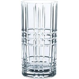 Nachtmann Longdrinkglas Square, Kristallglas, Made in Germany, 445 ml, 4-teilig, weiß