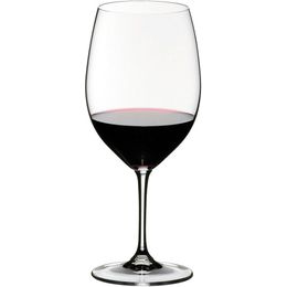 RIEDEL THE WINE GLASS COMPANY Rotweinglas Vinum, Kristallglas, Made in Germany, 650 ml, 2-teilig, weiß