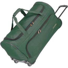 Travelite Reisetasche Basics Fresh, 71 cm, dunkelgrün, mit Rollen, grün