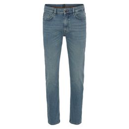 BOSS Orange Slim-fit-Jeans Delaware BC-C mit BOSS Markenaufnäher, blau
