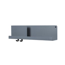 muuto - Folded Shelves 63 x 16,5 cm, blau-grau