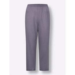 Ascafa Damen Schlafanzug mit 3/4-&Auml;rmeln, mauve-bedruckt, Gr&ouml;&szlig;e 36/38