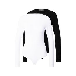 ABOUT YOU Shirt Bodysuit '2er pack Lulu Body' female Black, White size 44