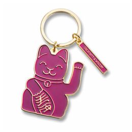 Donkey Products Schlüsselanhänger Lucky Cat Key Ring Purple