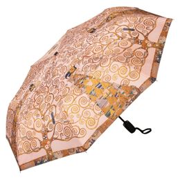VON LILIENFELD Taschenregenschirm Motivschirm Gustav Klimt Lebensbaum / Erwarung Kunst