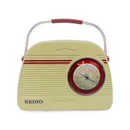 MediMuc Keksdose Rundes Radio rot oder beige