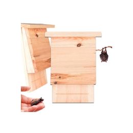 BigDean Nistkasten 2x XL Fledermauskasten Fledermaus Haus Massivholz Handmade in Europe