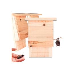 BigDean Nistkasten 3x XL Fledermauskasten Fledermaus Haus Massivholz Handmade in Europe