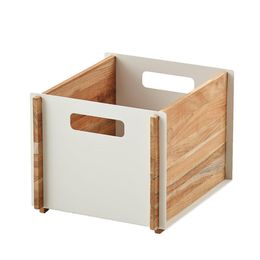 Cane-Line - Box Aufbewahrungskasten Indoor, Teak / weiß
