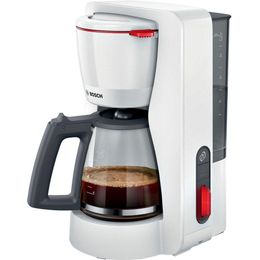 Bosch Filterkaffeemaschine MyMoment TKA3M131, 1,25l Kaffeekanne, Papierfilter 1x4, 60min Warmhaltefunktion, Aroma intense, Entkalkungsprogramm, 1200 W, weiß