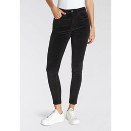 Levi's Levi's® Cordhose 721 HIGH RISE SKINNY Feincord Qualität, schwarz