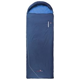 Grüezi Bag Grüezi Bag - Biopod Wolle Goas Cotton Comfort - Kunstfaserschlafsack Gr bis 191 cm Körpergröße - 225 x 80 cm Zip: Right Blau