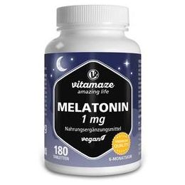 Vitamaze GmbH Melatonin 1 mg hochdosiert vegan Tabletten 180 St