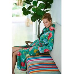 PIP Studio Bademantel Good Evening Bathrobe Green S Grün 100% Cotton