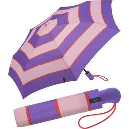 Esprit Taschenregenschirm Easymatic Light Auf-Zu Automatik Collegiate Stripe