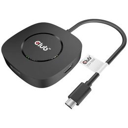 Club3D CSV-1550 USB-C® (USB 3.2 Gen 2) Multiport Hub Schwarz