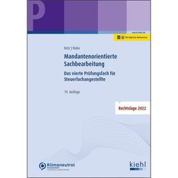 Kiehl Produktsysteme Mandantenorientierte Sachbearbeitung - Helmut Kotz, Dorothee Hubo, Kartoniert (TB)