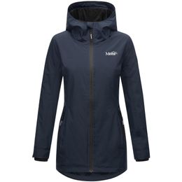 Marikoo Damen Sportliche Jacke Outdoorjacke Lange &Uuml;bergangs Regenjacke mit Kapuze Honigbeere