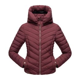 Marikoo Damen sportliche &Uuml;bergangs Stepp Jacke gesteppt Kapuze Kagomee