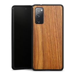 DeinDesign Galaxy S20 FE 5G Handy Silikon H&uuml;lle Case schwarz Handyh&uuml;lle Larch Wooden Look Wood