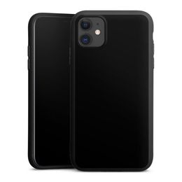 DeinDesign iPhone 11 Handy Premium Silikon H&uuml;lle Handyh&uuml;lle schwarz Case Colour Unicoloured Black Silikon Premium Case