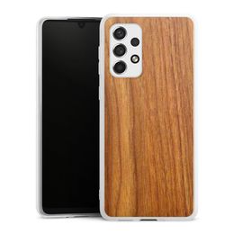 DeinDesign Galaxy A33 5G Handy Silikon H&uuml;lle Case transparent Handyh&uuml;lle Larch Wooden Look Wood Silikon Case