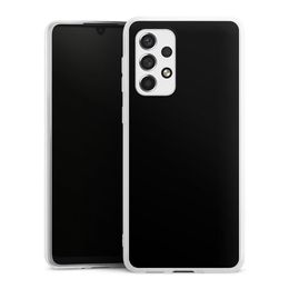 DeinDesign Galaxy A33 5G Handy Silikon H&uuml;lle Case transparent Handyh&uuml;lle Unicoloured Black Colour Silikon Case