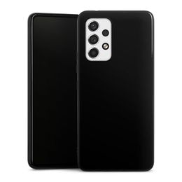 DeinDesign Galaxy A53 5G Handy Silikon H&uuml;lle Case schwarz Handyh&uuml;lle Unicoloured Black Colour
