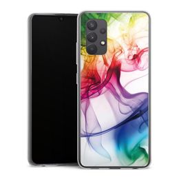 DeinDesign Galaxy A32 4G Handy Silikon H&uuml;lle Case transparent Handyh&uuml;lle Rainbow Colour Water Silikon Case