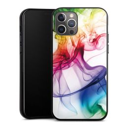 DeinDesign iPhone 12 Pro Handy Silikon H&uuml;lle Case schwarz Handyh&uuml;lle Rainbow Colour Water