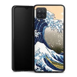 DeinDesign Galaxy A12 Handy Silikon H&uuml;lle Case schwarz Handyh&uuml;lle Die Gro&szlig;e Welle Vor Kanagawa Katsushika Hokusai Kunst